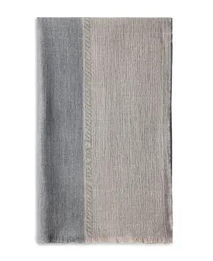 Prada Wool And Silk Stole Grey/desert