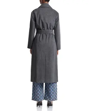 Avec Les Filles Slouchy Belted Overcoat - Pebble