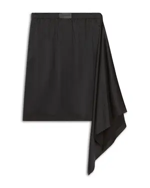 COURREGES Draped Satin Skirt