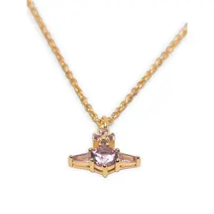 VIVIENNE WESTWOOD Tone Crystal Embellished Orb Pendant Necklace