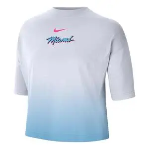 Nike Nba Miami Heat Courtside City Edition Premium Boxy T-shirt - White