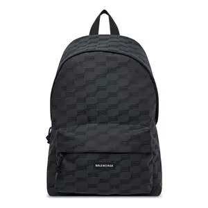 Balenciaga Bb Monogram Signature Medium Backpack - Black