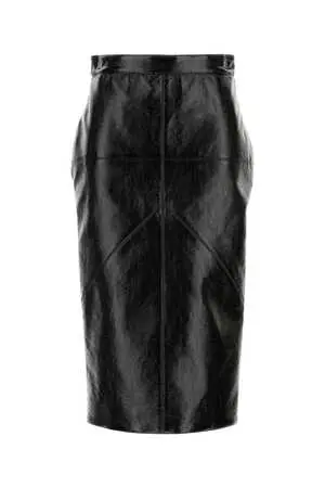 LANVIN Synthetic Leather Skirt - Black