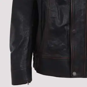 GOLDEN GOOSE Prince Nappa Leather Bomber Jacket