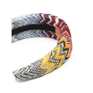 Missoni Zigzag-knit Hair Band - Gray