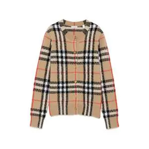 Burberry Neutrals Knitwear Cardigans - Cream