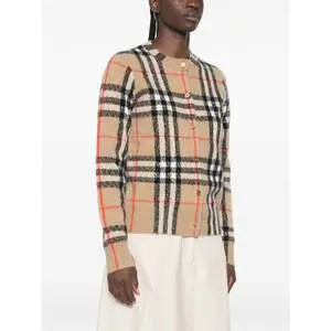 Burberry Neutrals Knitwear Cardigans