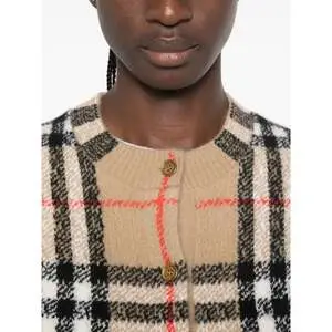 Burberry Neutrals Knitwear Cardigans