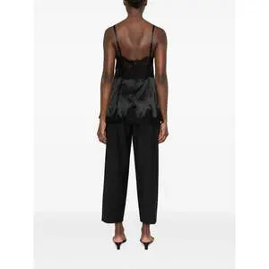 Dolce & Gabbana Satin And Lace V-neck Camisole