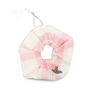 VIVIENNE WESTWOOD Check Pattern Ruched Hair Accessory