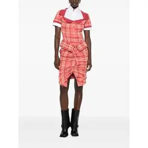 VIVIENNE WESTWOOD Cotton Check Pattern Skirt