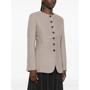 Max Mara Textured Fitted Jacket