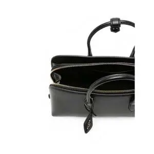 Alaïa Smooth Grain Leather Tote Bag - Black
