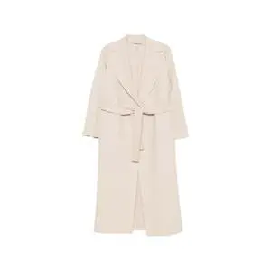 Max Mara Neutrals Coats Single Breasted Coats - Cream