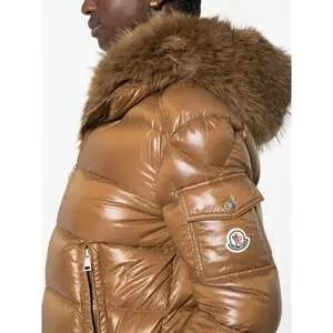 Moncler Quilted Glossy Texture Puffer Jacket