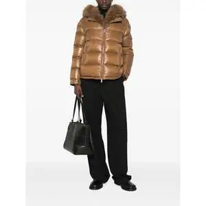 Moncler Quilted Glossy Texture Puffer Jacket