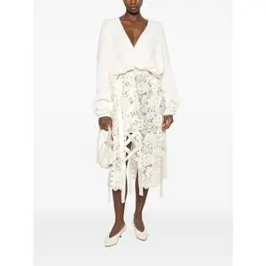 Simone Rocha Neutrals Skirts Straight Skirts