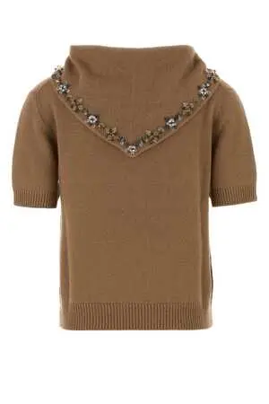 Prada Camel Cashmere Sweater - Brown