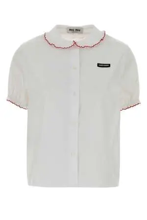 Miu Miu Poplin Shirt - White