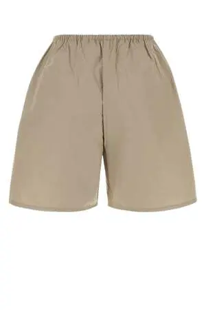Miu Miu Sand Poplin Bermuda Shorts