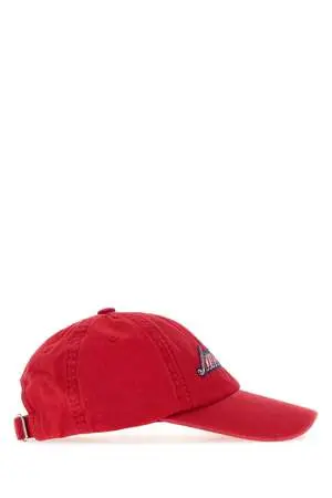AMI Paris Fuchsia Cotton Baseball Cap