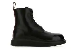 Alexander McQueen Patent Leather Platform Boots
