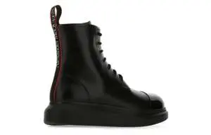 Alexander McQueen Patent Leather Platform Boots