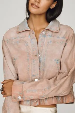 PILCRO Cotton Washed Denim Jacket