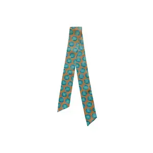 SHUMINGYU Inscription Silk Twilly - Pink