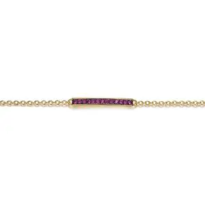 GENEVIVE Bar Bracelet - Gold