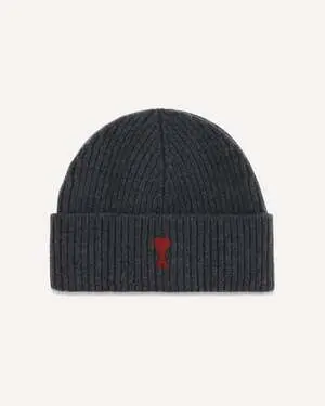 AMI Paris Quota De Coeur Wool Beanie