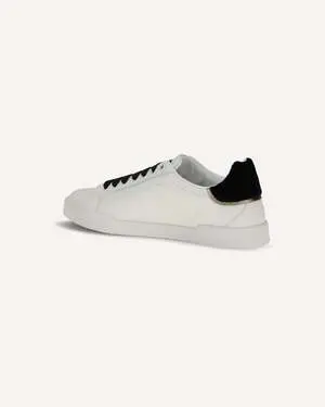 Dolce & Gabbana Leather Sneakers With Logo - White