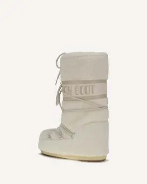 Moon Boot Icon Teddy Boots - White
