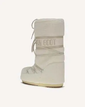 Moon Boot Icon Teddy Boots - White