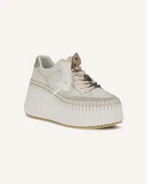 Chloé Nama Platform Sneakers - White