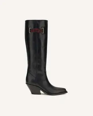 Chloé Azelan Leather Over-the-knee Boots