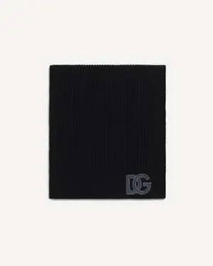 Dolce & Gabbana Ribbed Virgin Wool Scarf