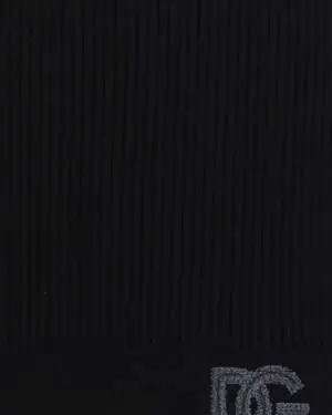 Dolce & Gabbana Ribbed Virgin Wool Scarf