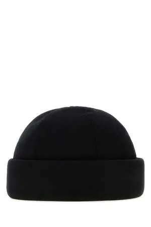 Giorgio Armani Midnight Cotton Blend Hat - Blue