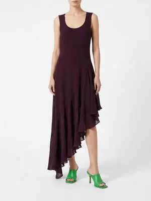 ALAIA Asymmetrical Ruffle Dress