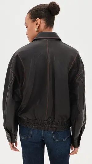 Staud Eugene Leather Jacket