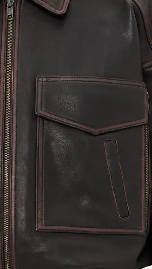 Staud Eugene Leather Jacket