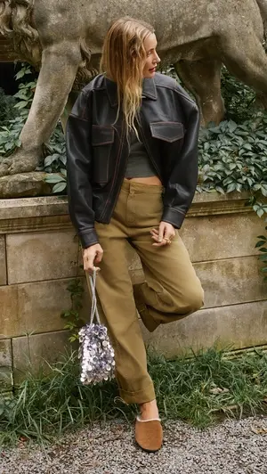 Staud Eugene Leather Jacket