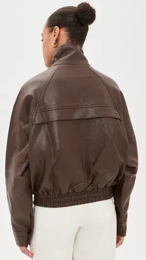 MADISON THE LABEL Nora Faux Leather Jacket
