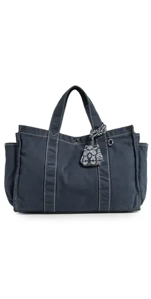Madewell Large Washed Canvas Tote - True Midnight