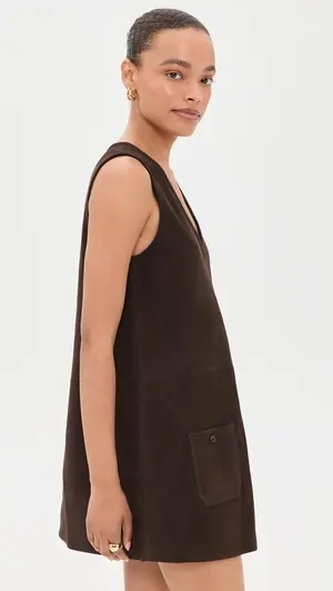 FRAME Suede Safari Tent Dress