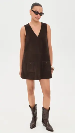 FRAME Suede Safari Tent Dress