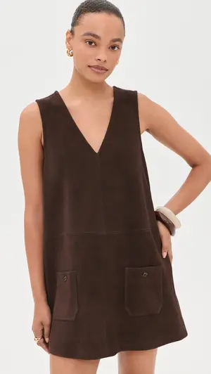 FRAME Suede Safari Tent Dress