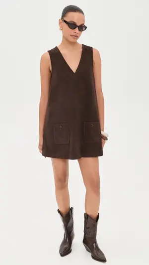 FRAME Suede Safari Tent Dress