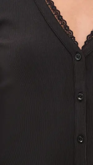 FRAME The Rib Trim Cardigan
